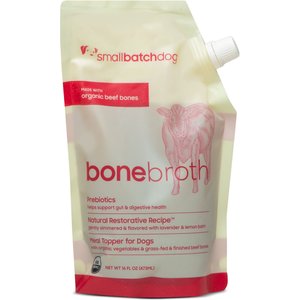 SMALLBATCH PETS Organic Shelf Stable Adult Beef Bone Broth Grain-Free ...