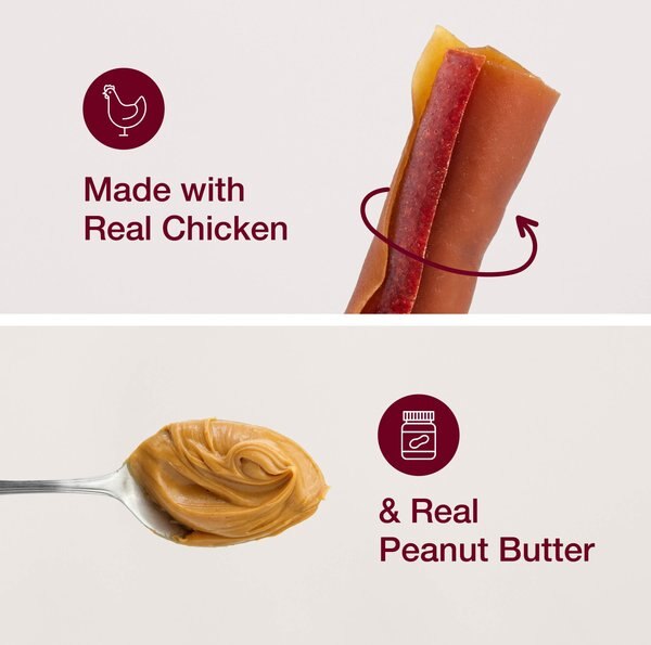 SMARTBONES SmartSticks Rawhide-Free Peanut Butter Dog Treats, 5 count ...
