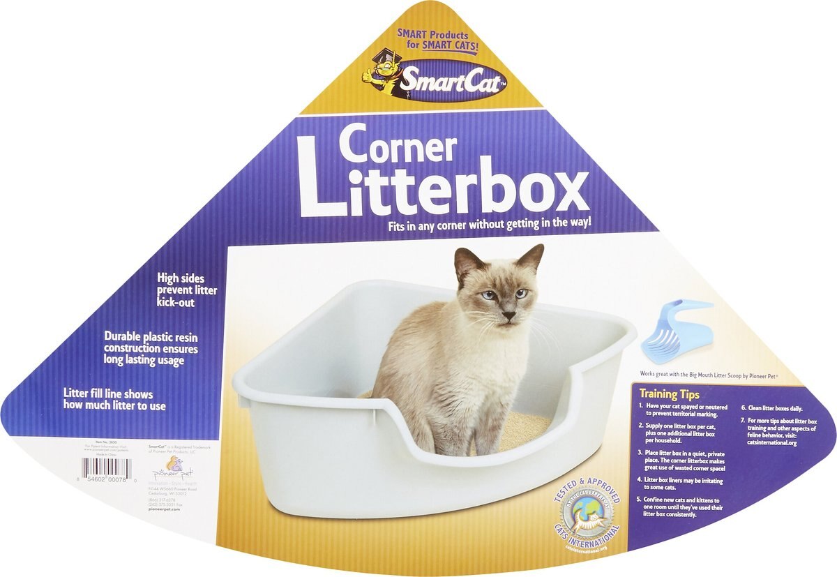 SMARTCAT Corner Litter Box - Chewy.com