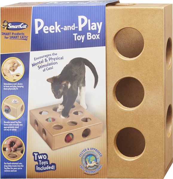 SMARTCAT Peek & Play Toy Box - Chewy.com