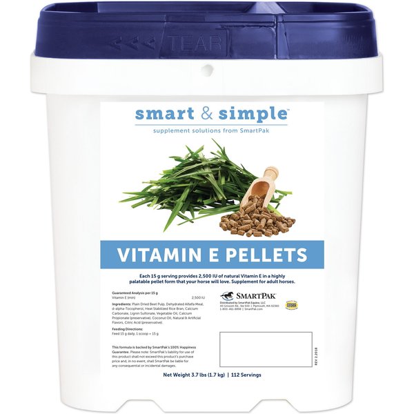 EQUITHRIVE Vitamin E Pellets Horse Supplement, 10-lb tub - Chewy.com