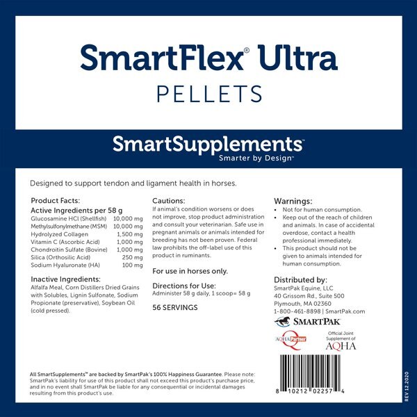 SMARTEQUINE SmartSupplements SmartFlex Ultra Pellet Horse Joint ...