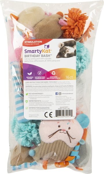 SMARTYKAT Celebration Bundle Cat Toys - Chewy.com