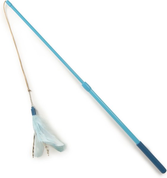 Discontinued - SMARTYKAT Frisky Flyer Feather Wand Cat Toy, 24-in ...