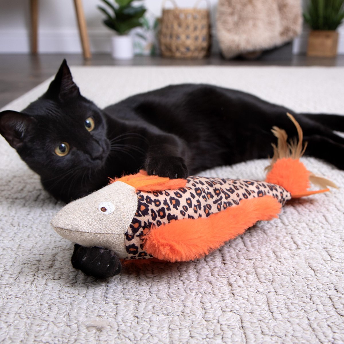 SMARTYKAT Instincts Fin Frenzy Crinkle Plush Kicker with HappyNip ...