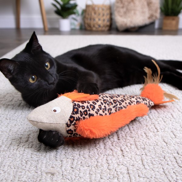 SMARTYKAT Instincts Fin Frenzy Crinkle Plush Kicker with HappyNip ...