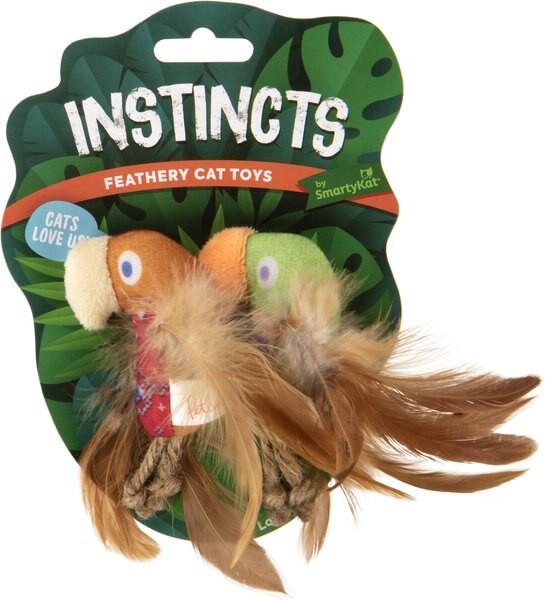 SMARTYKAT Instincts Love Mates Feathery Plush HappyNip Silvervine ...