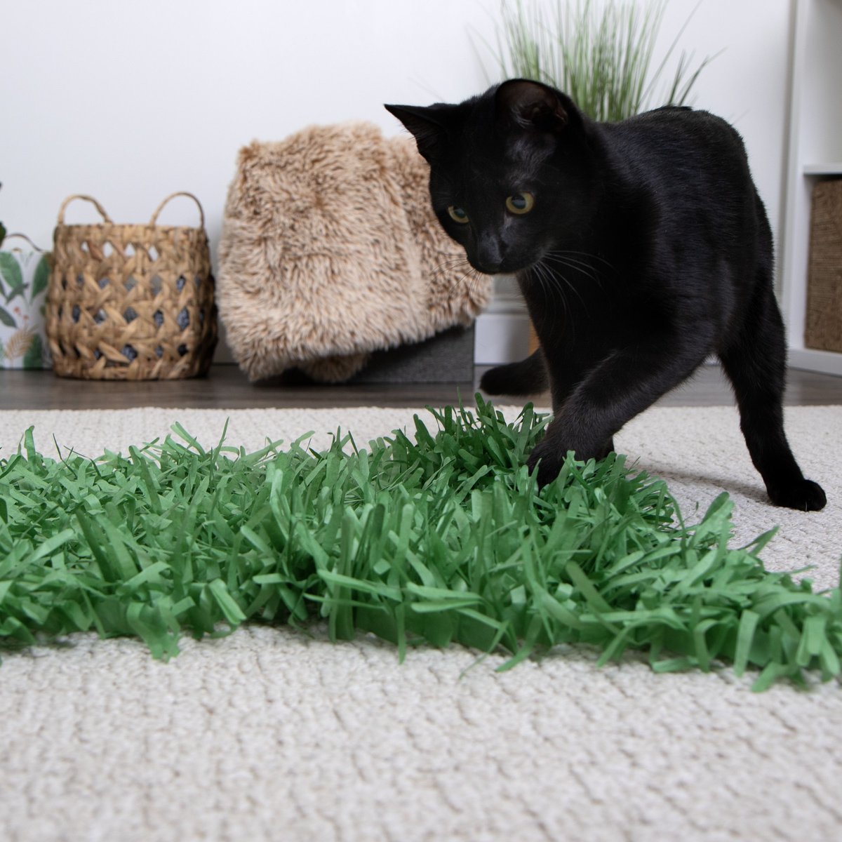 SMARTYKAT Instincts Meadow Mayhem Paper Grass Hide & Seek Cat Toy, 2 ...