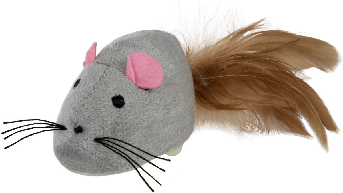 SMARTYKAT Instincts Scamper Mouse Soft Plush Battery-Powered Electronic ...