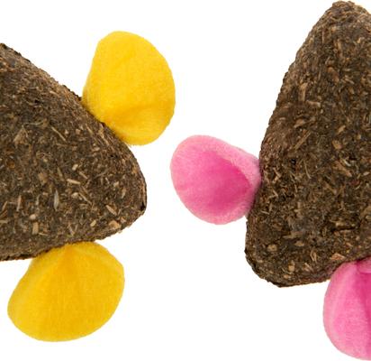 Discontinued - SMARTYKAT Mousy Mayhem Compressed Mice Catnip Cat Toy, 2 ...