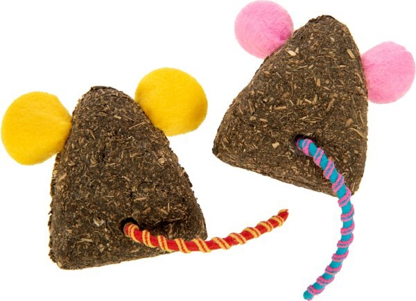SMARTYKAT Mousy Mayhem Compressed Mice Catnip Cat Toy, 2 count - Chewy.com