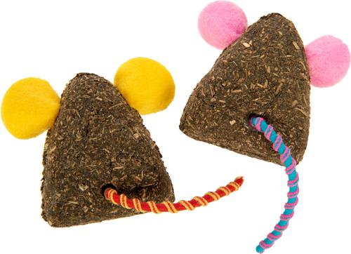 Discontinued - SMARTYKAT Mousy Mayhem Compressed Mice Catnip Cat Toy, 2 ...