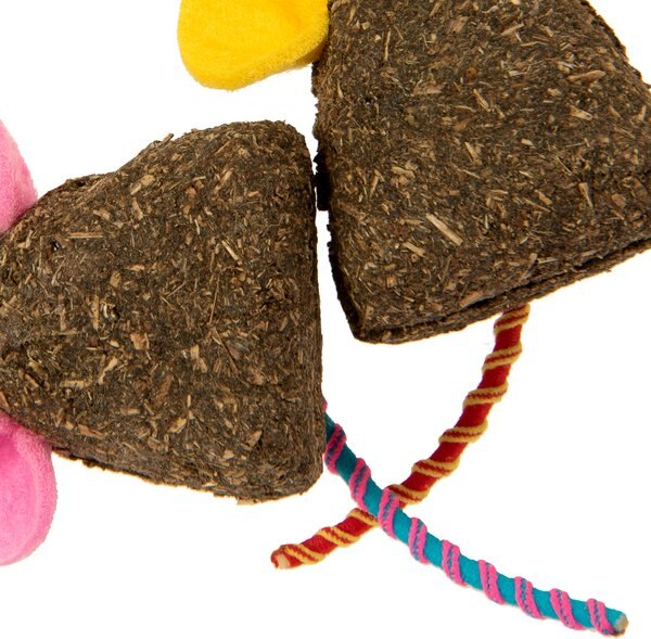 SMARTYKAT Mousy Mayhem Compressed Mice Catnip Cat Toy, 2 count - Chewy.com