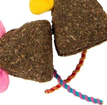 Discontinued - SMARTYKAT Mousy Mayhem Compressed Mice Catnip Cat Toy, 2 ...