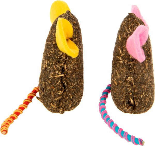 SMARTYKAT Mousy Mayhem Compressed Mice Catnip Cat Toy, 2 count - Chewy.com