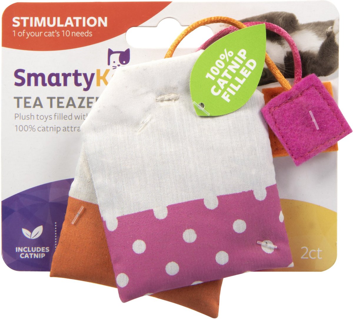 SMARTYKAT Tea Teazers Catnip Cat Toys, 2 count - Chewy.com