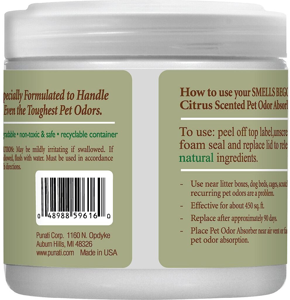 Out of Stock - SMELLS BEGONE Citrus Pet Odor Absorbing Solid Gel, 15-fl ...