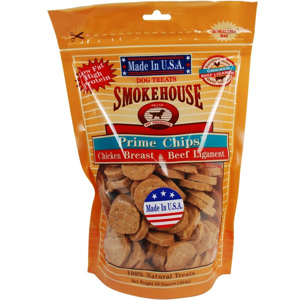 SMOKEHOUSE USA Chicken Breast & Turkey Breast Tendons Prime Chips Dog ...