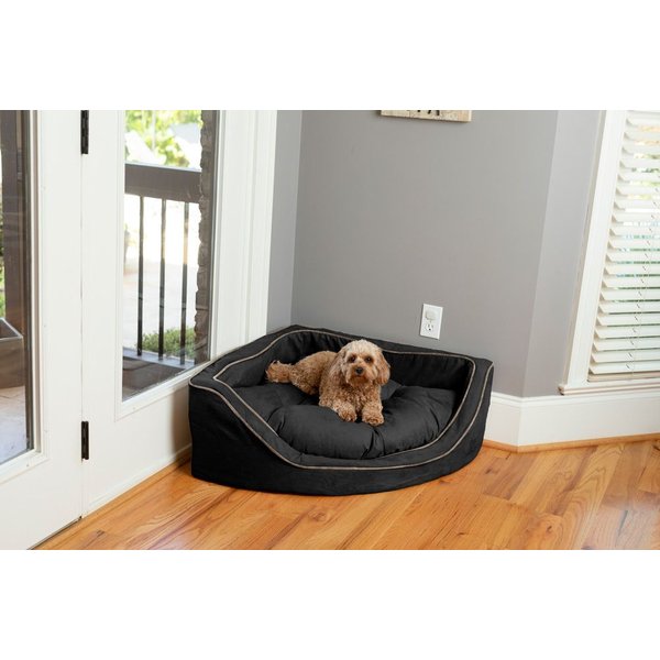 SNOOZER PET PRODUCTS Luxury Corner Bolster Dog Bed with Removable Cover ...