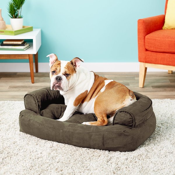 SNOOZER PET PRODUCTS Luxury Corner Bolster Dog Bed with Removable Cover ...