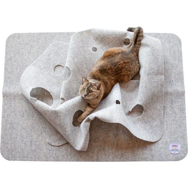 SNUGGLYCAT Ripple Rug Cat Activity Play Mat, Oatmeal White - Chewy.com