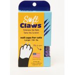 SOFT CLAWS Cat Nail Caps, 40 count, Large, Purple - Chewy.com