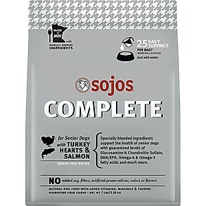 SOJOS Complete Turkey & Salmon Recipe Senior Grain-Free Freeze-Dried ...