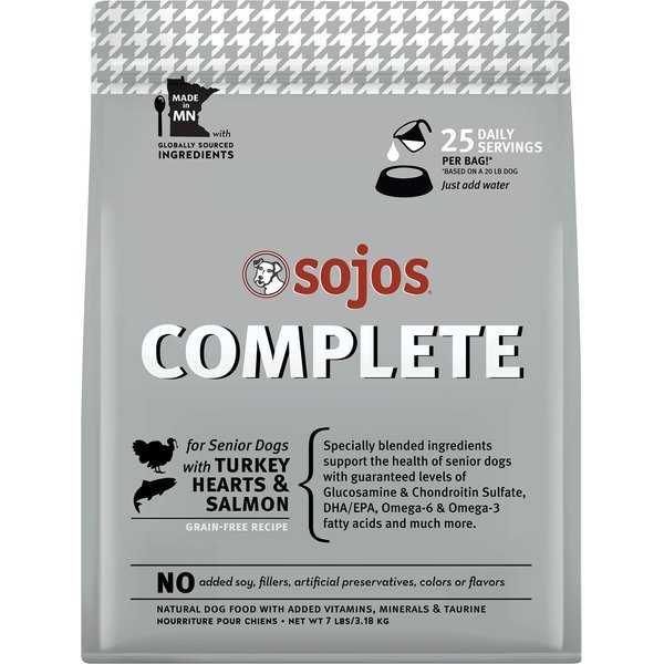 SOJOS Complete Turkey & Salmon Recipe Senior Grain-Free Freeze-Dried ...