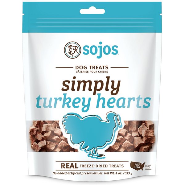 SOJOS Simply Turkey Freeze-Dried Dog Treats, 4-oz bag - Chewy.com