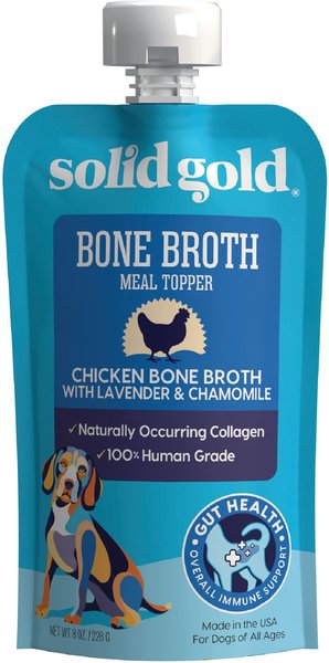 SOLID GOLD Chicken Bone Broth with Lavender & Chamomile Dog Food Topper ...