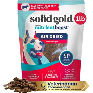SOLID GOLD Complete & Balanced Beef Recipe Air Dried Dog Food Topper, 1 ...