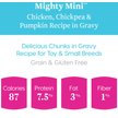 SOLID GOLD Mighty Mini Chicken, Chickpea & Pumpkin Recipe in Gravy Grain-Free Toy & Small Breed ...