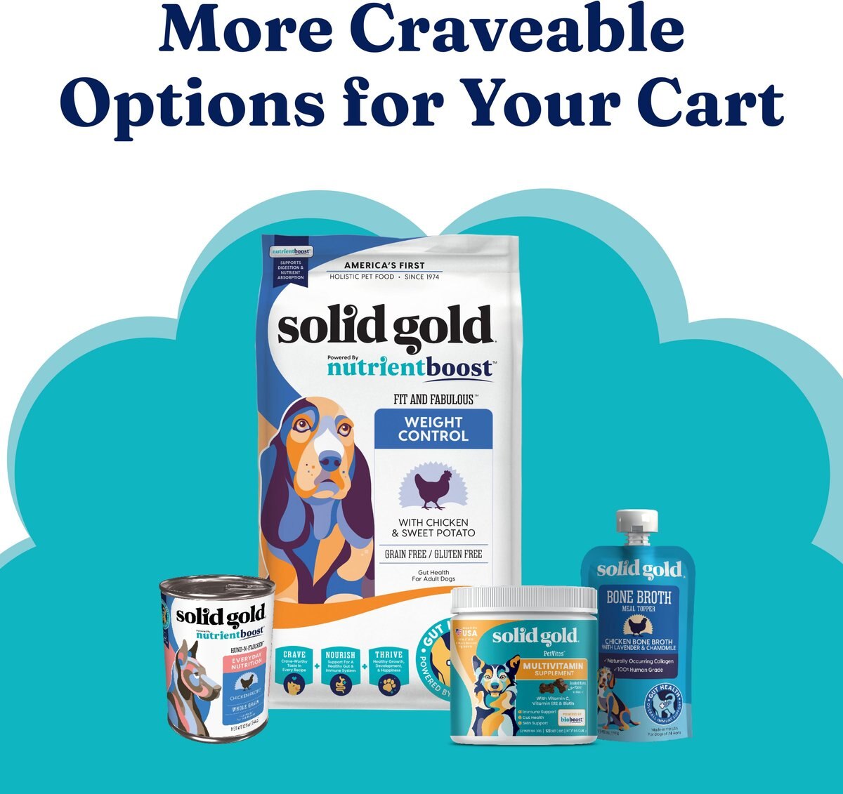 SOLID GOLD SeaMeal Probiotic Powder Digestive Support Food Topper ...