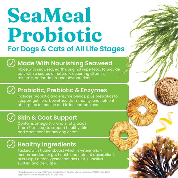 SOLID GOLD SeaMeal Probiotic Powder Digestive Support Food Topper ...