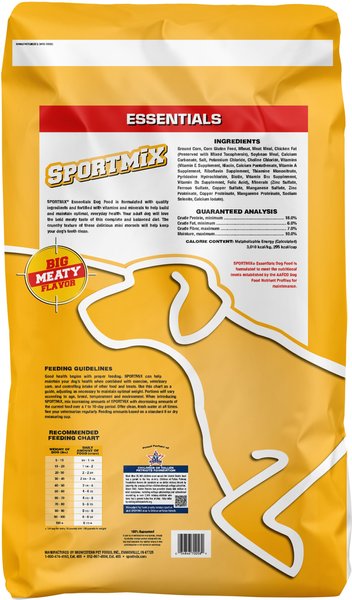 SPORTMIX Essentials Adult Chicken Dry Dog Food, 40-lb bag - Chewy.com