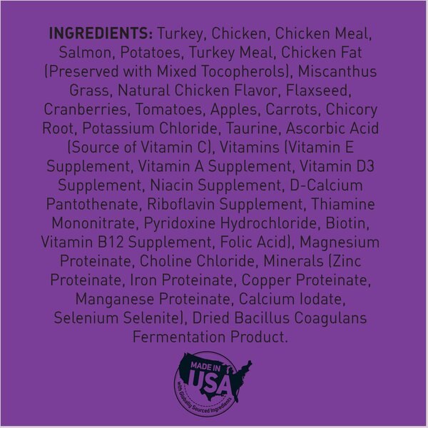 SQUAREPET VFS PowerCat Turkey & Chicken High Protein Dry Cat Food, 4.4 ...