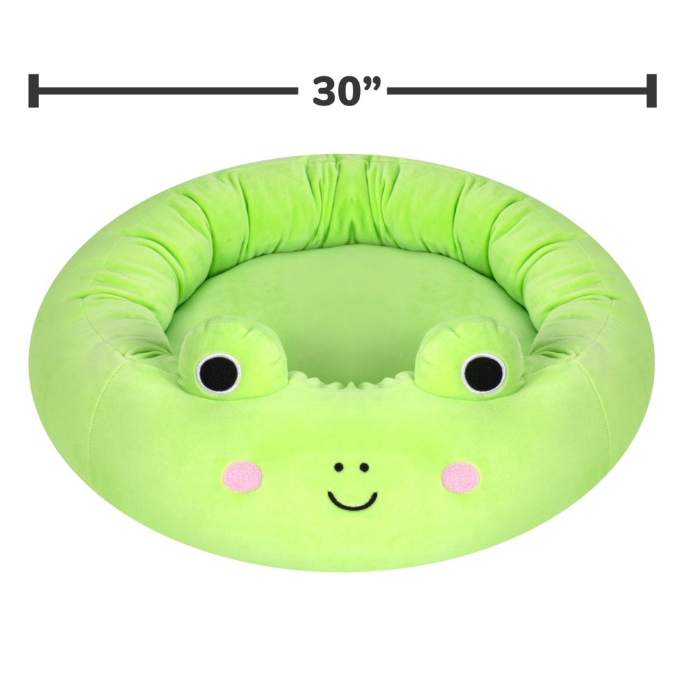 Discontinued - SQUISHMALLOWS Wendy Frog Cat & Dog Bed, Green, Large ...