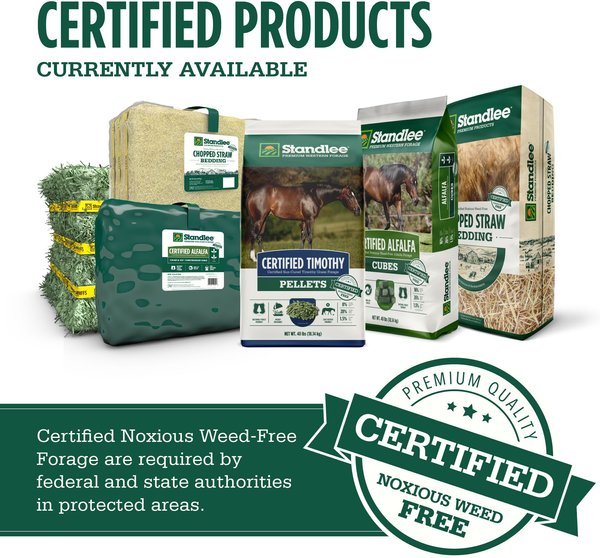 STANDLEE Certified Chopped Straw Bedding for Small Farm Animals & Pets ...