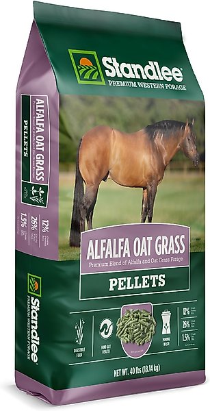 STANDLEE Premium Western Forage Alfalfa Oat Grass Hay Pellets Horse Feed, 40-lb bag - Chewy.com