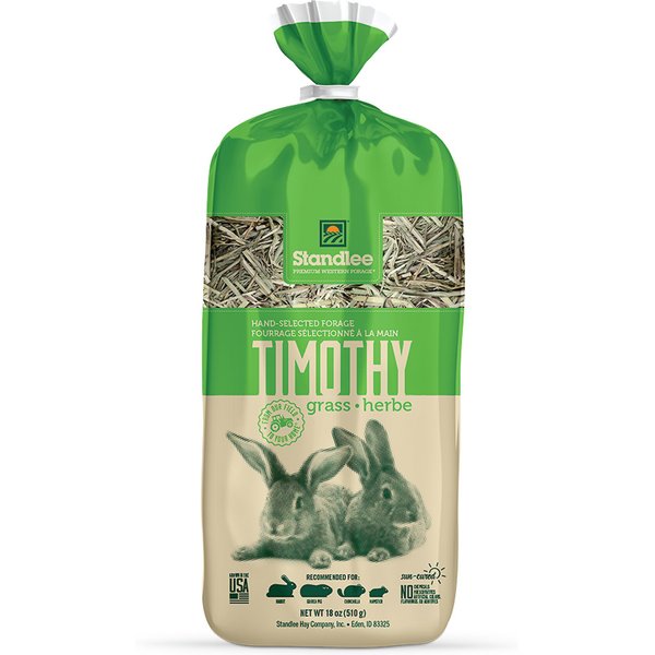 STANDLEE Timothy Grass Hand-Selected Small Animal Food, 18-oz bag ...