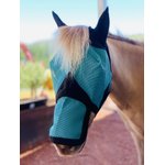 FARNAM SuperMask II Horse Fly Mask with Covered Ears, Assorted, Small ...