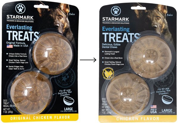 STARMARK Everlasting Chicken Flavored Dog Treats, Large, 2 count ...