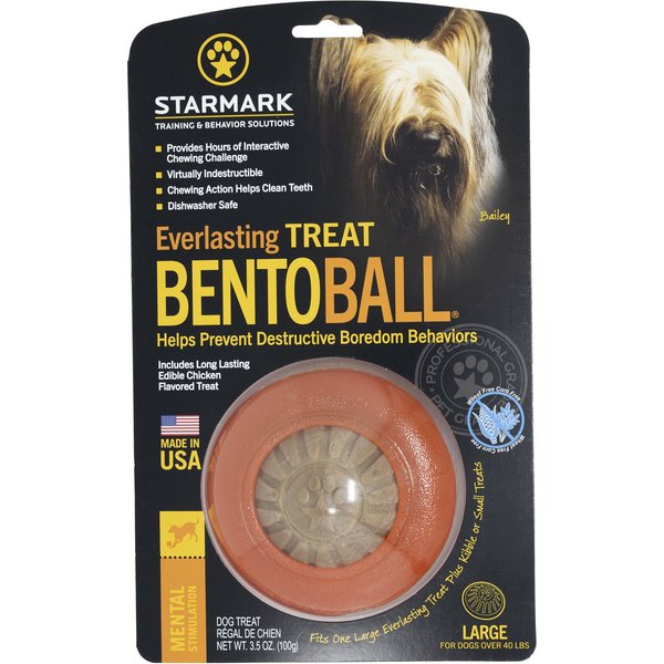 STARMARK Everlasting Treat Bento Ball Tough Dog Chew Toy, Large - Chewy.com