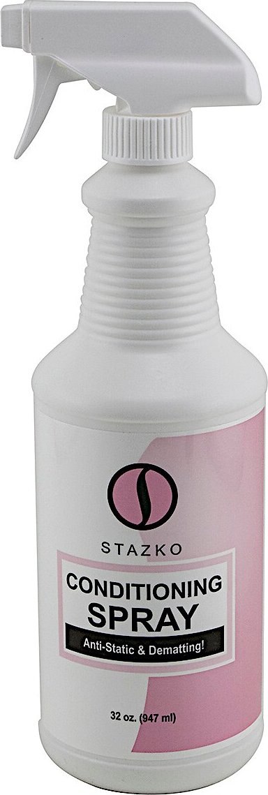 STAZKO Anti-Static & Dematting Conditioning Dog & Cat Spray, 32-fl oz ...