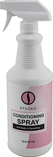 STAZKO Anti-Static & Dematting Conditioning Dog & Cat Spray, 32-fl oz ...
