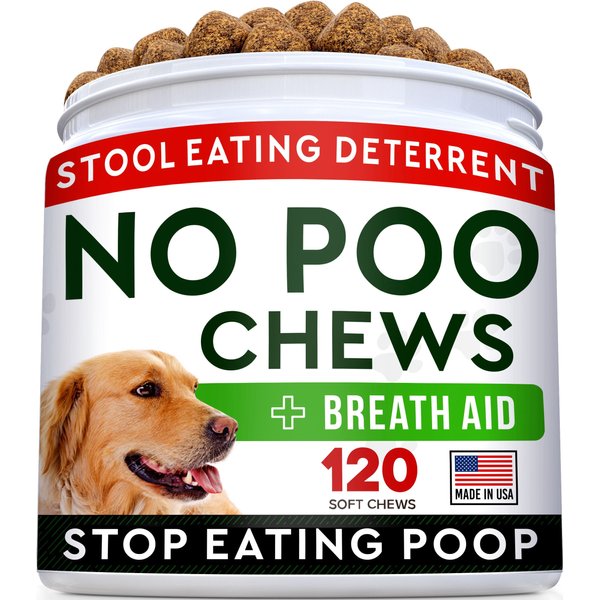 HEALTHY PUP Stool Eating Deterrent Soft Chew Supplement for Dogs, 120 ...