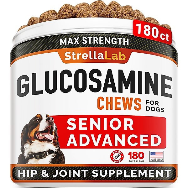 STRELLALAB Senior Advanced Glucosamine Chondroitin Hip & Joint with ...
