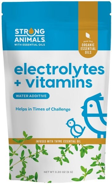 STRONG ANIMALS Electrolytes & Vitamins Poultry Water Additive, 6-gm, 30 ...