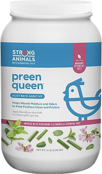 STRONG ANIMALS Preen Queen Poultry Bath Additive, 5-lb jar - Chewy.com
