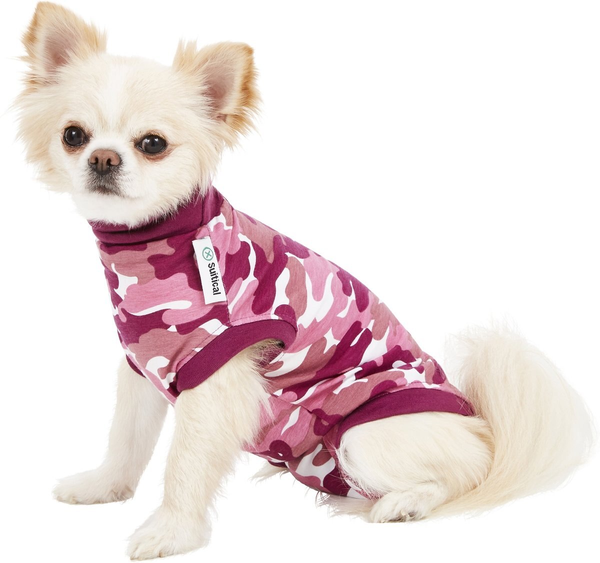 SUITICAL Recovery Suit for Dogs, Pink Camo, XX-Small - Chewy.com